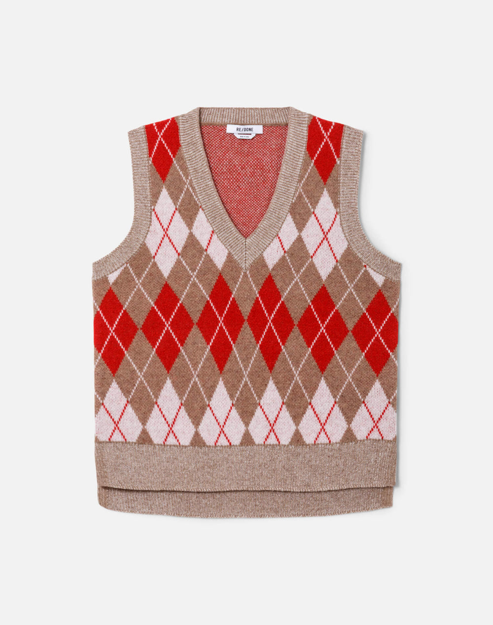 Argyle Vest Red Combo